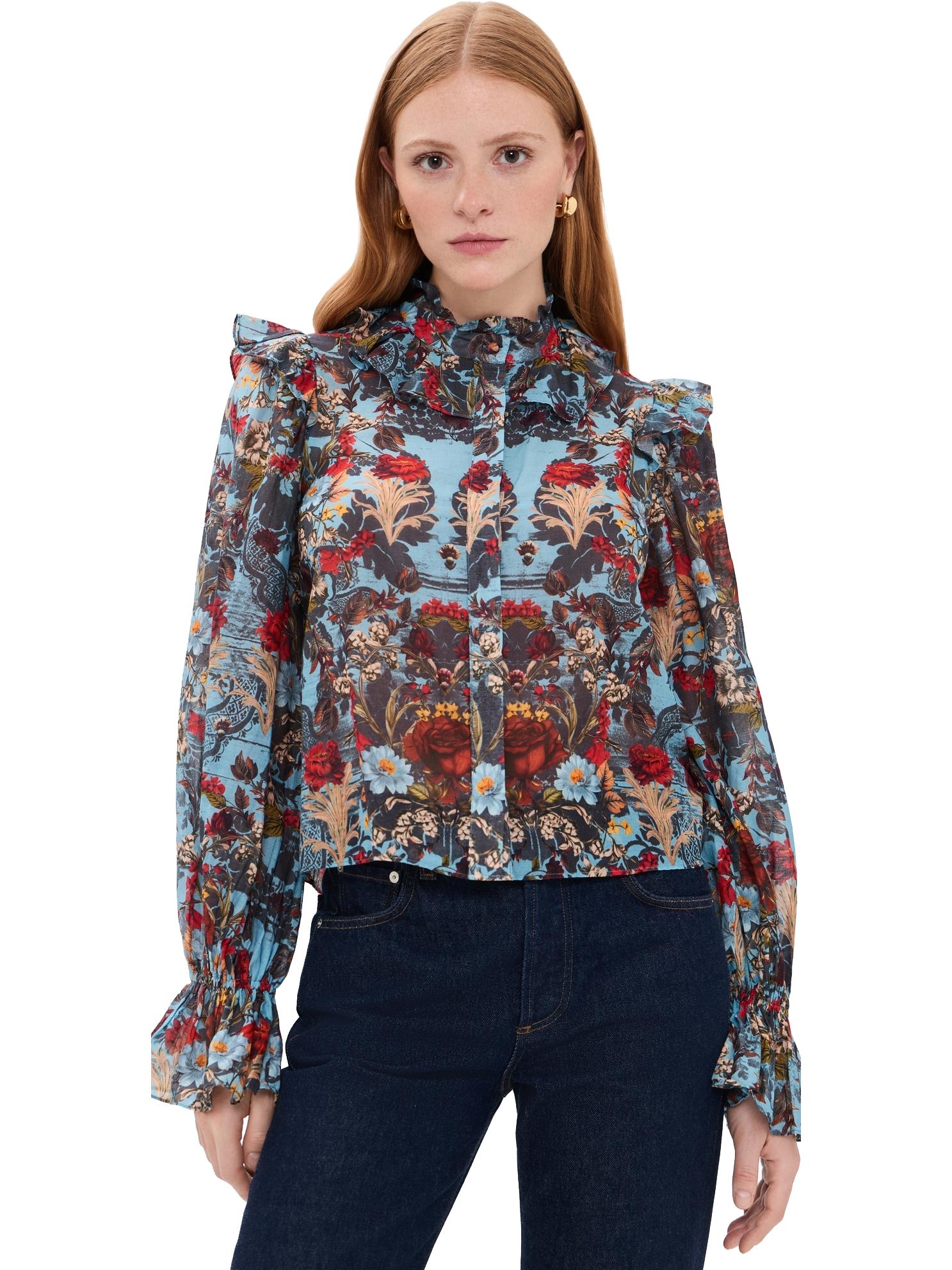 ALICE + OLIVIA ALICE + OLIVIA Bernice Victorian Ruffle Blouse